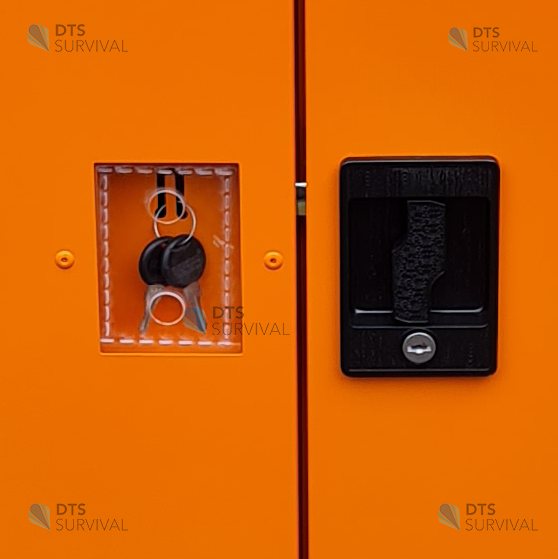 Civil Defence Medium Empty Orange Cabinet – ProMed Supplies