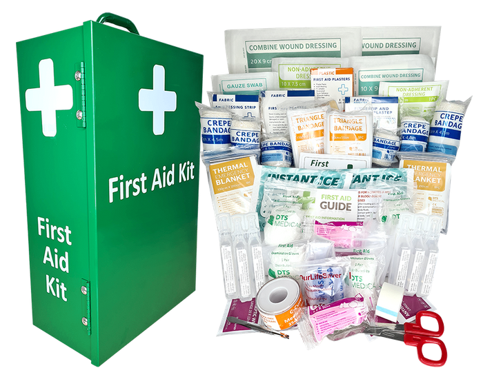FIRST AID KIT -Early Child-Hood Kit Large Portrait Metal Wall Mount ca ...
