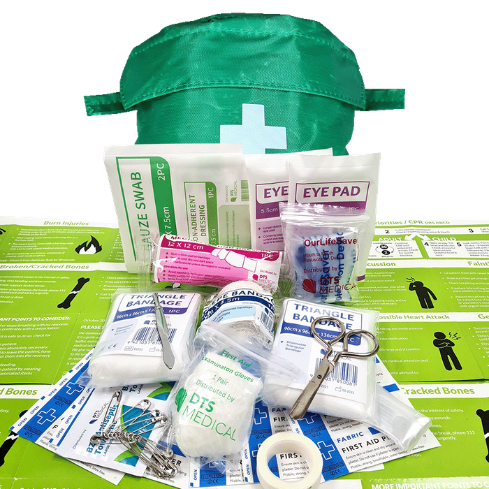 Economy Lone Worker First Aid Kit in Belt Loop Semi Circle Pouch ...