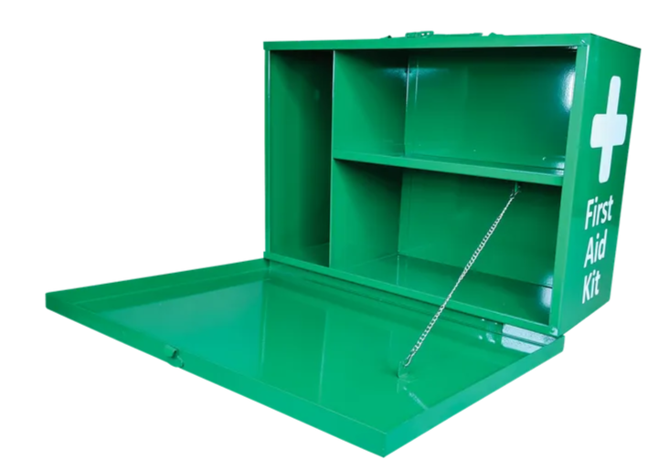 First Aid Box Metal Landscape Green Wall Mountable -EMPTY – ProMed Supplies