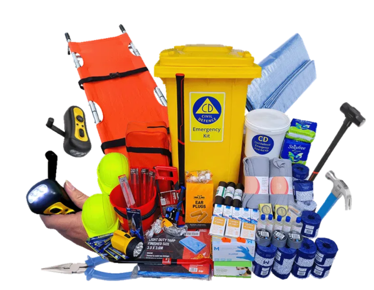 Good-2-Go Civil Defence Survival Kit in 240ltr Wheelie Bin Up to 55 Pe ...