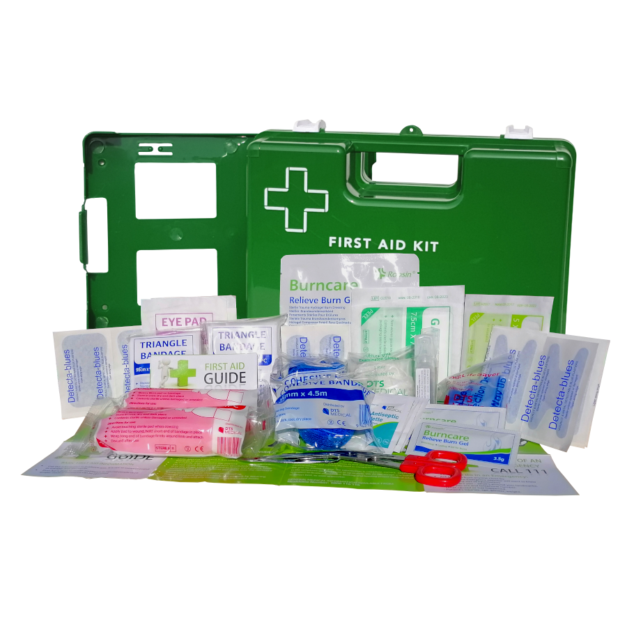 FIRST AID KIT - Catering Small Food First Aid Kit Plastic Green Wall M ...