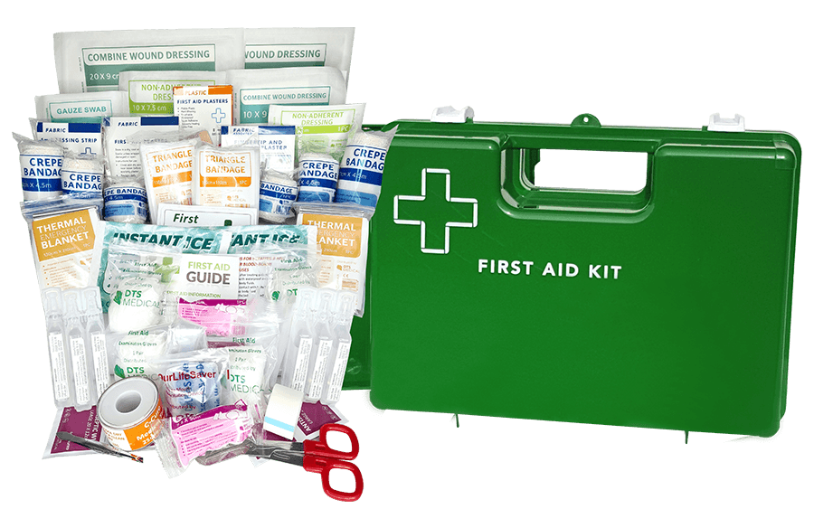 FIRST AID KIT - Early Child Care - Plastic Green Wall Mount Large 1-40 ...